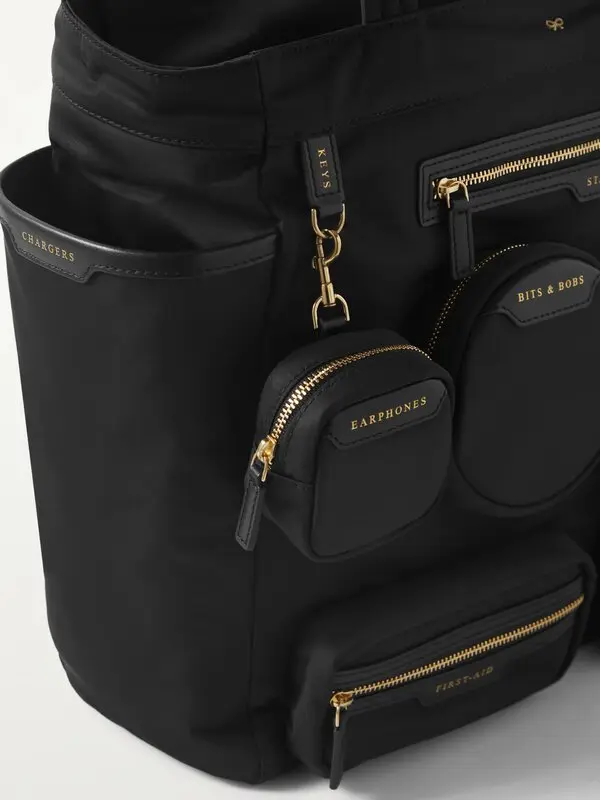 ANYA HINDMARCH Commuter Leather-trimmed Tote