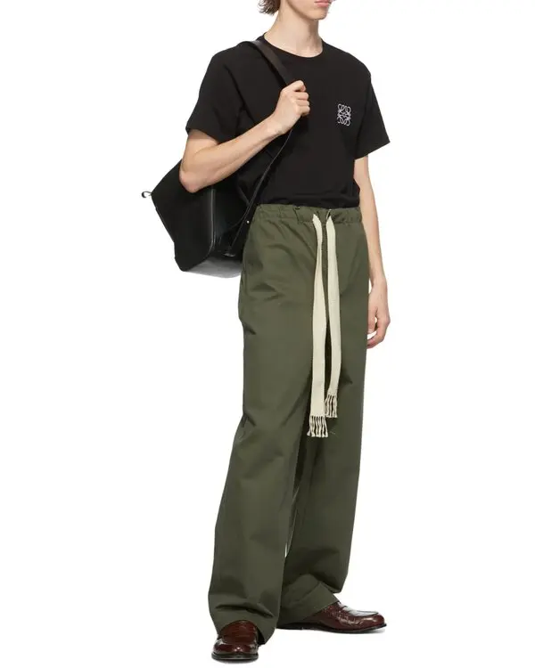 Loewe Logo Embroidered Crewneck T-shirt