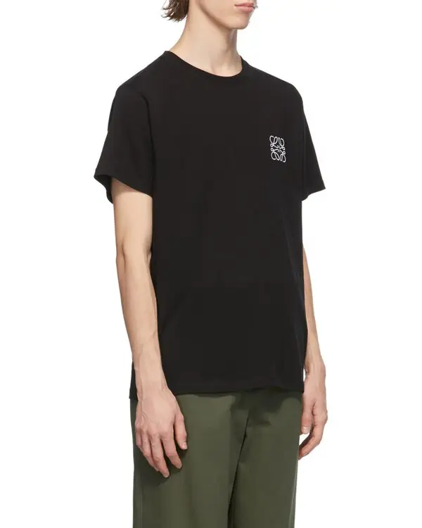 Loewe Logo Embroidered Crewneck T-shirt