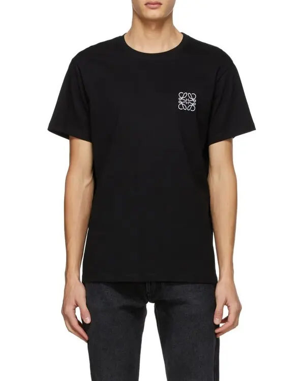 Loewe Logo Embroidered Crewneck T-shirt