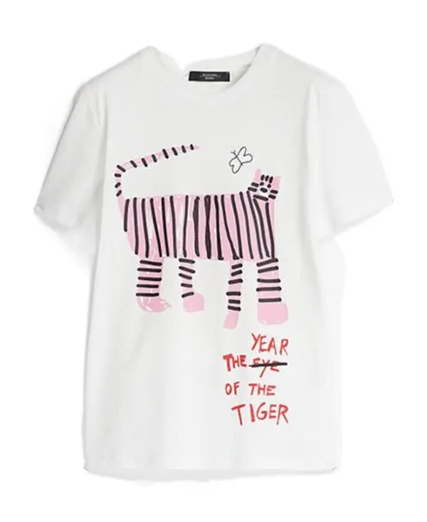 Max Mara Printed T-shirt - White