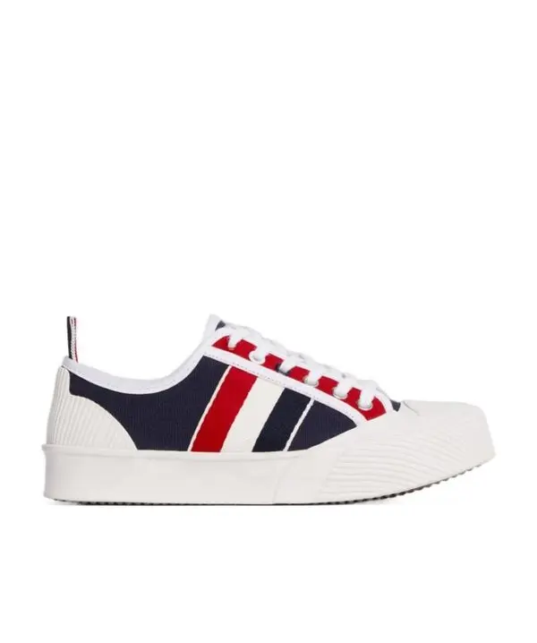 Thom Browne Striped Lace-up Low Top Sneakers