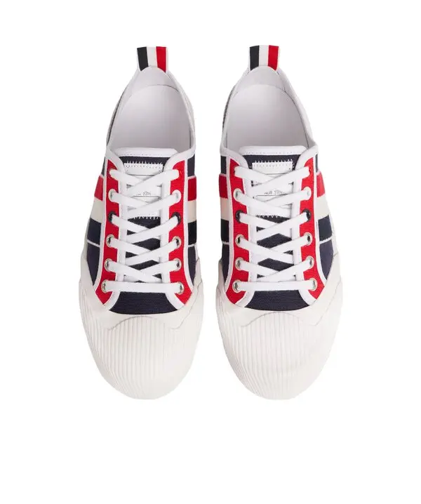 Thom Browne Striped Lace-up Low Top Sneakers