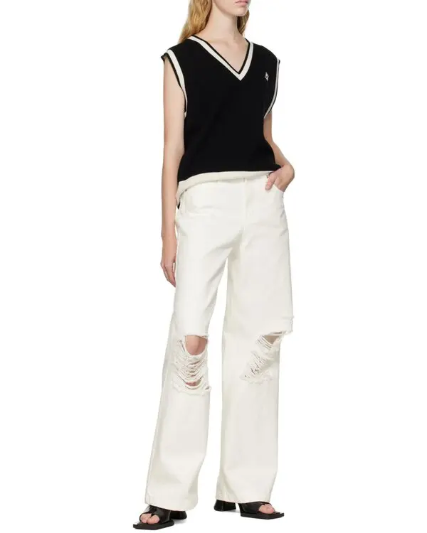 We11Done Logo-patch Wool-blend Vest
