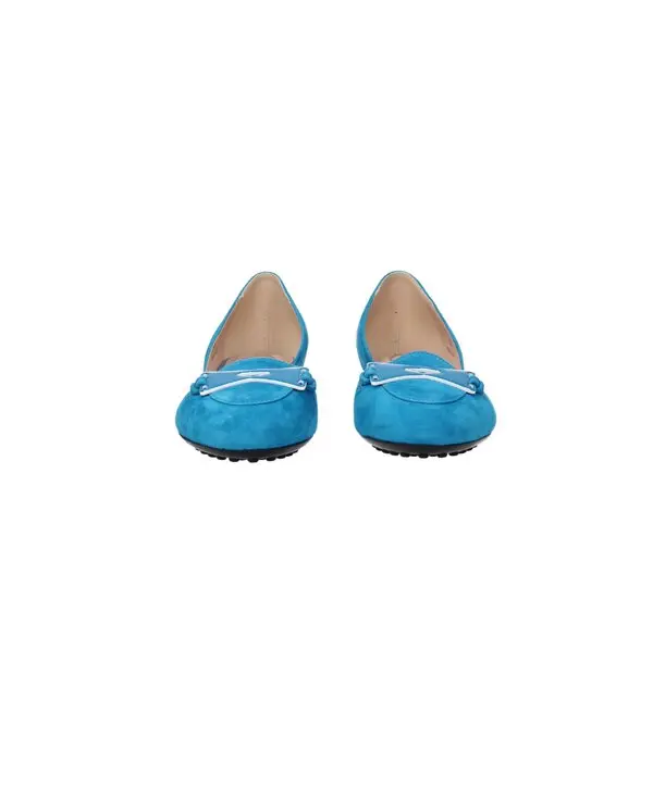 TOD'S Suede Round Head Ballet Shoes