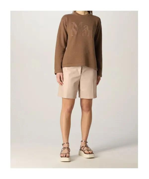 Max Mara Logo Knit Pullover - Brown