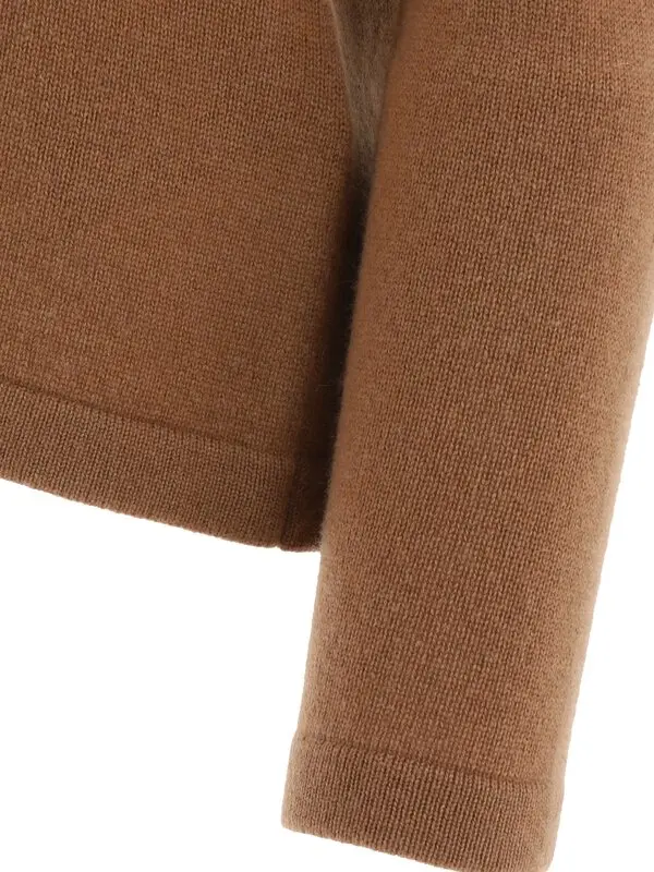 Max Mara Logo Knit Pullover - Brown