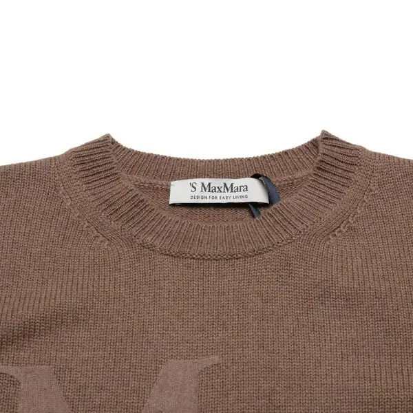 Max Mara Logo Knit Pullover - Brown
