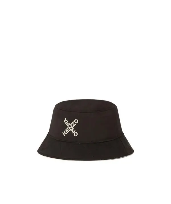 Kenzo Logo Double-sided Fisherman's Hat - Black