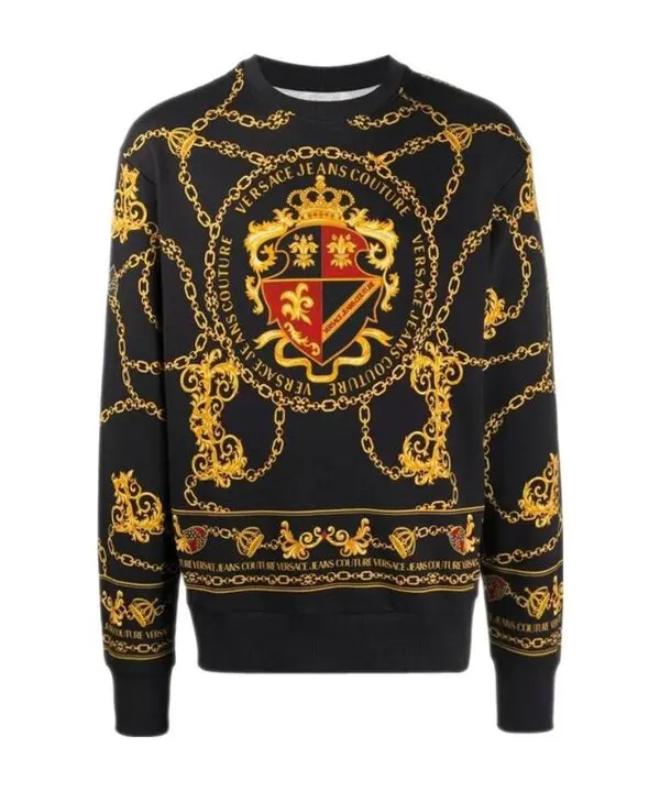 Versace Logo Printed Sweater