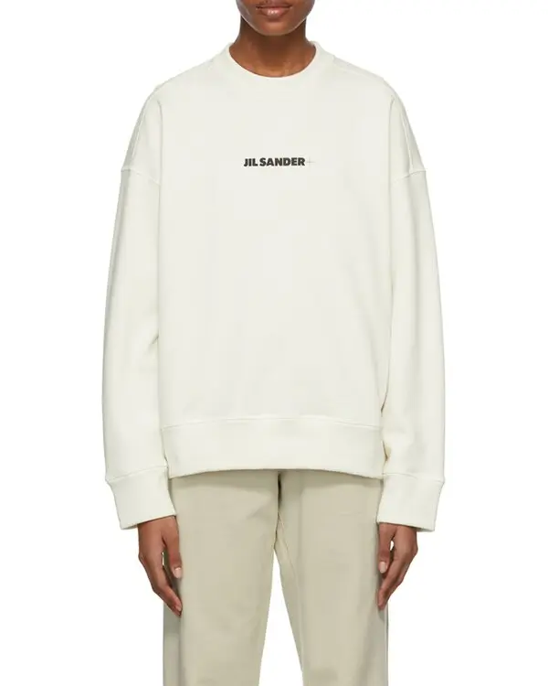 JIL SANDER Logo-print Long-sleeve Top