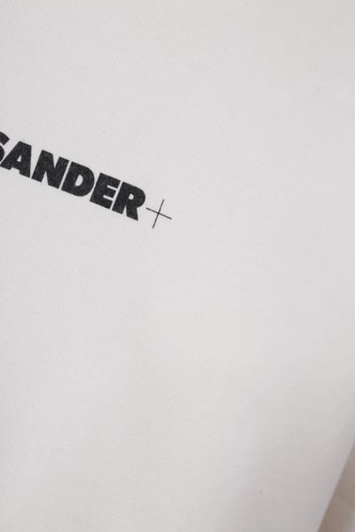 JIL SANDER Logo Print Long Sleeve Top - White