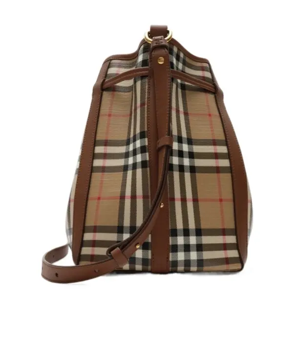 Burberry Checked Small Bucket Bag