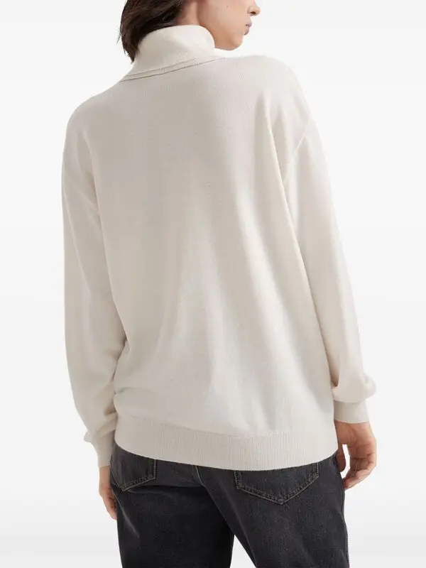 Brunello Cucinelli Mock-neck Cashmere Jumper