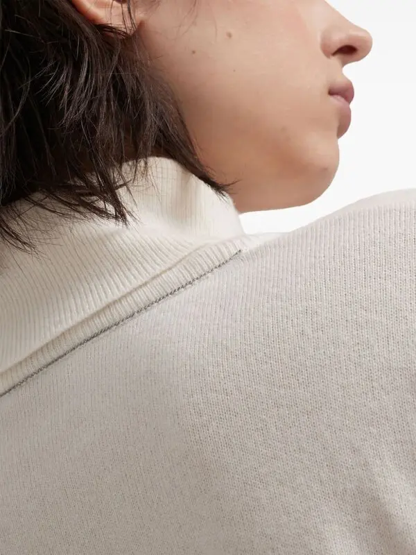 Brunello Cucinelli Mock-neck Cashmere Jumper