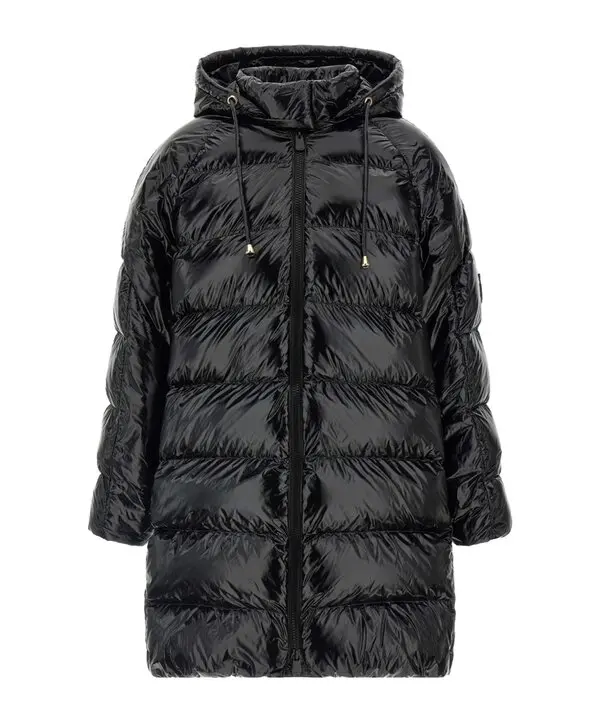 Pinko Zip-up Hooded Quilted Coat
