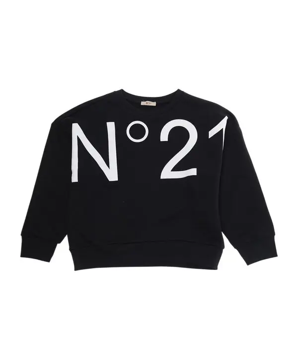 N.21 N°21 Crewneck Sweatshirt With Logo - Black