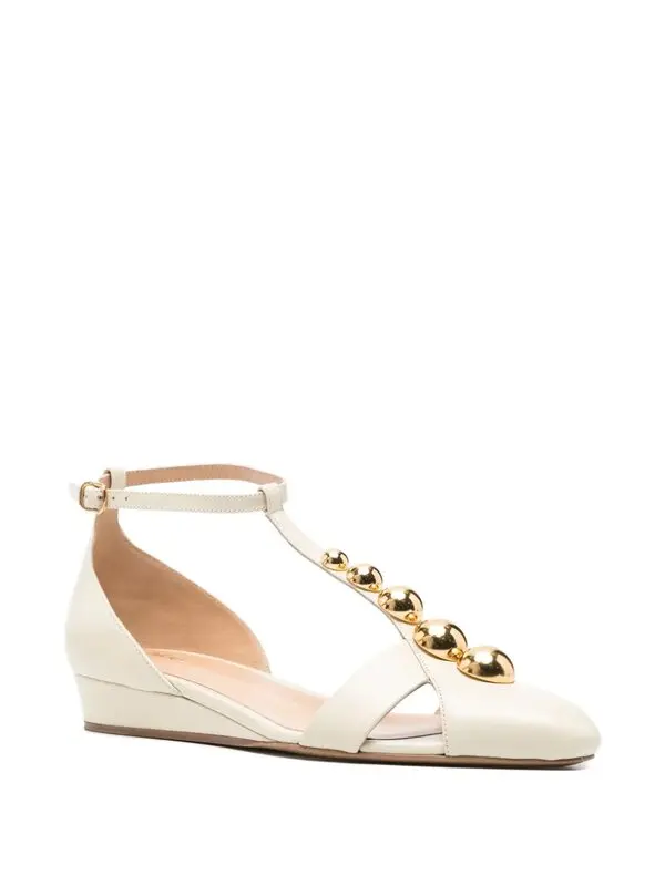 Chloé Cleia T-strap Flat Sandals