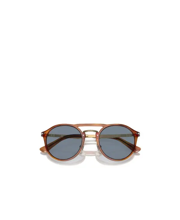 Persol Round Frame Double-bridge Sunglasses