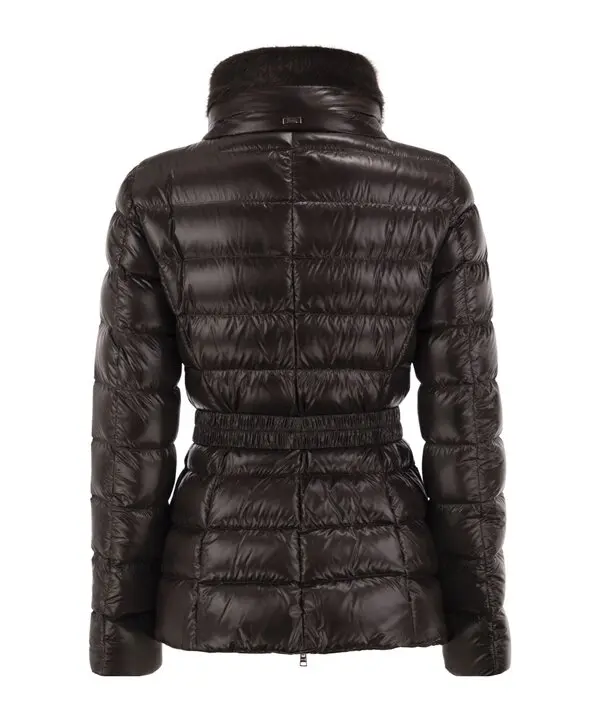 Herno High Neck Belted Puffer Jacket