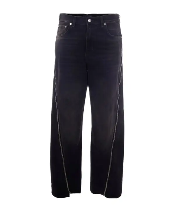HAIKURE Zip-detailed Straight-leg Jeans
