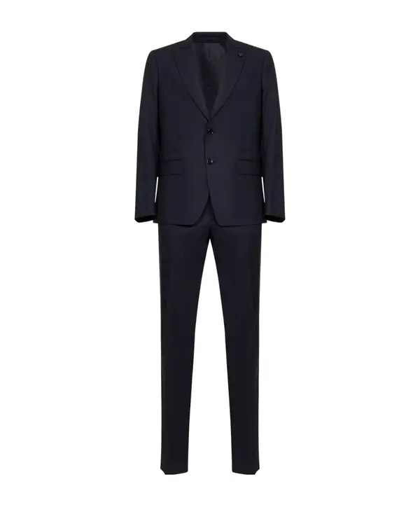 LARDINI Long-sleeved Blazer And Trousers Set