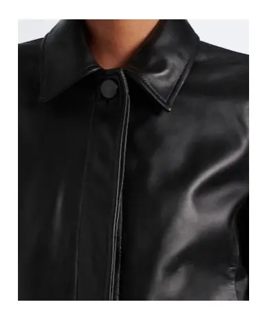 Vince Cropped Leather Jacket