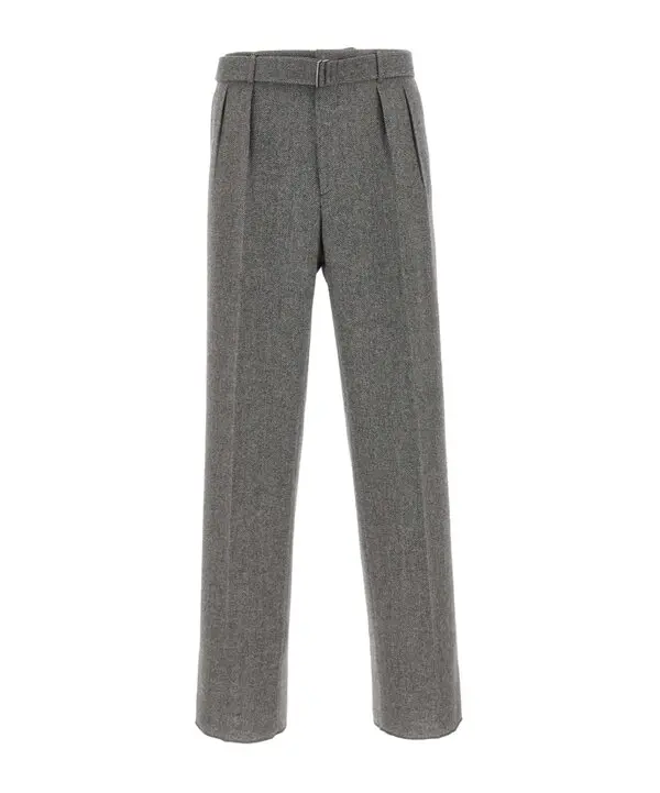 Tagliatore Pleated Wide-leg Pants - Grey