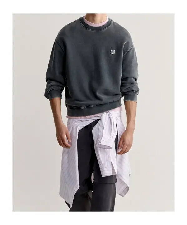 Maison Kitsuné Fox Head Crewneck Sweatshirt