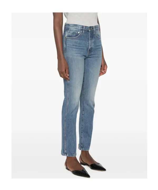 Khaite Finley Faded Effect Distressed Jeans