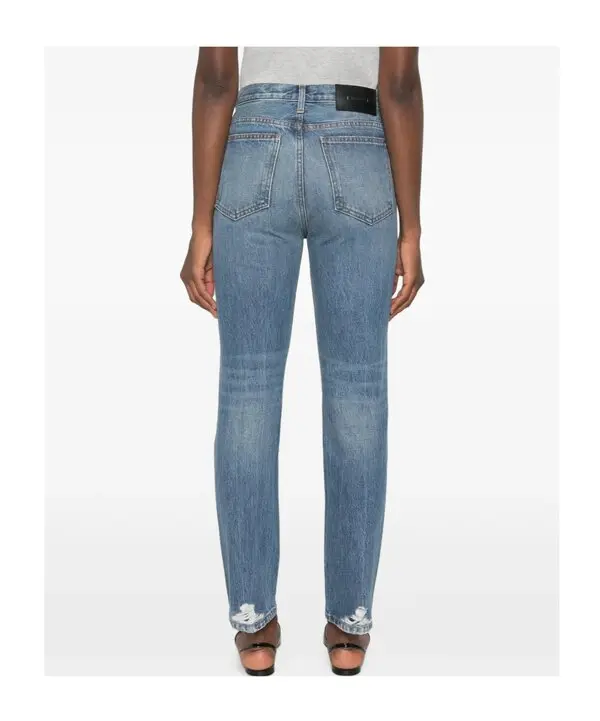 Khaite Finley Faded Effect Distressed Jeans