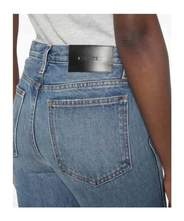 Khaite Finley Faded Effect Distressed Jeans