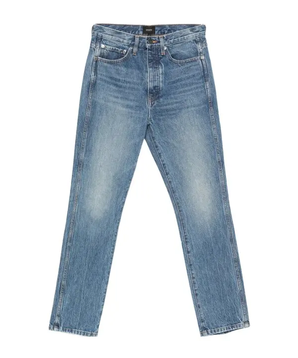 Khaite Finley Faded Effect Distressed Jeans - Blue