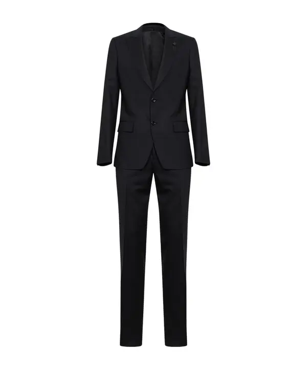 LARDINI Single-breasted Blazer And Trousers Set
