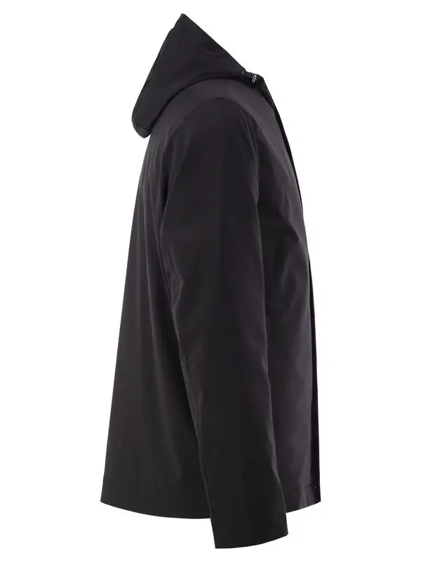Herno Long Sleeve Hooded Casual Jacket