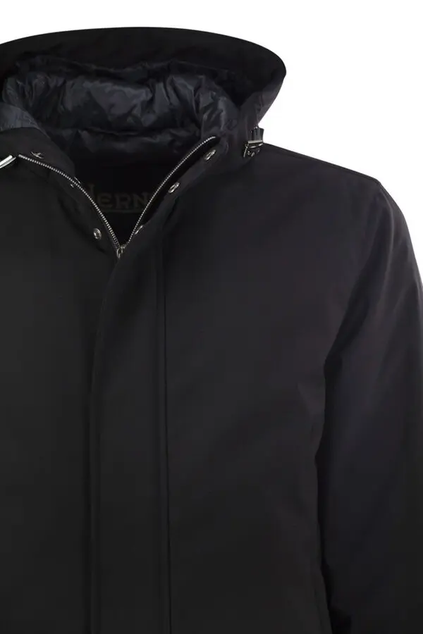 Herno Long Sleeve Hooded Casual Jacket