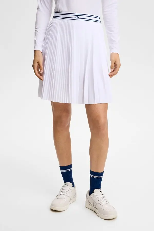 J. Lindeberg Pleated Midi Skirt With Integrated Shorts