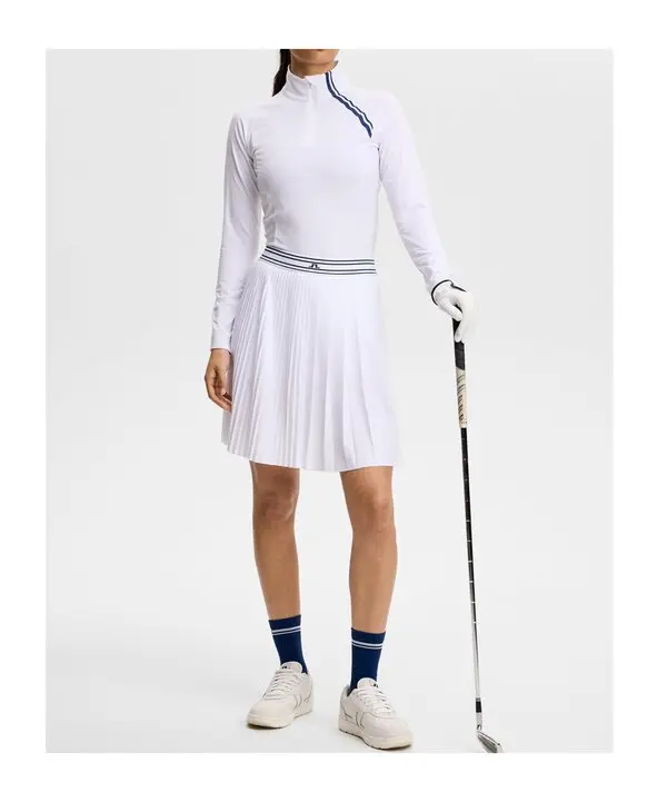 J. Lindeberg Pleated Midi Skirt With Integrated Shorts