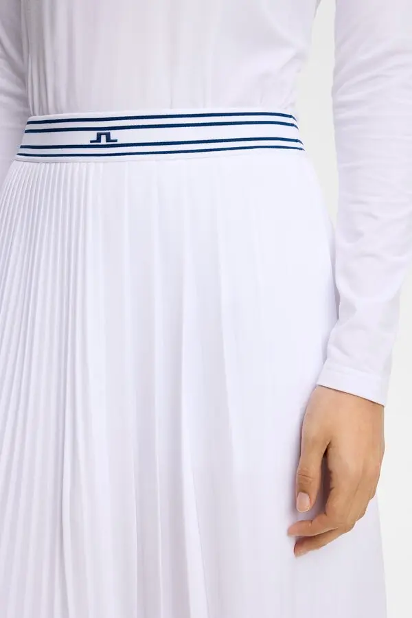 J. Lindeberg Pleated Midi Skirt With Integrated Shorts