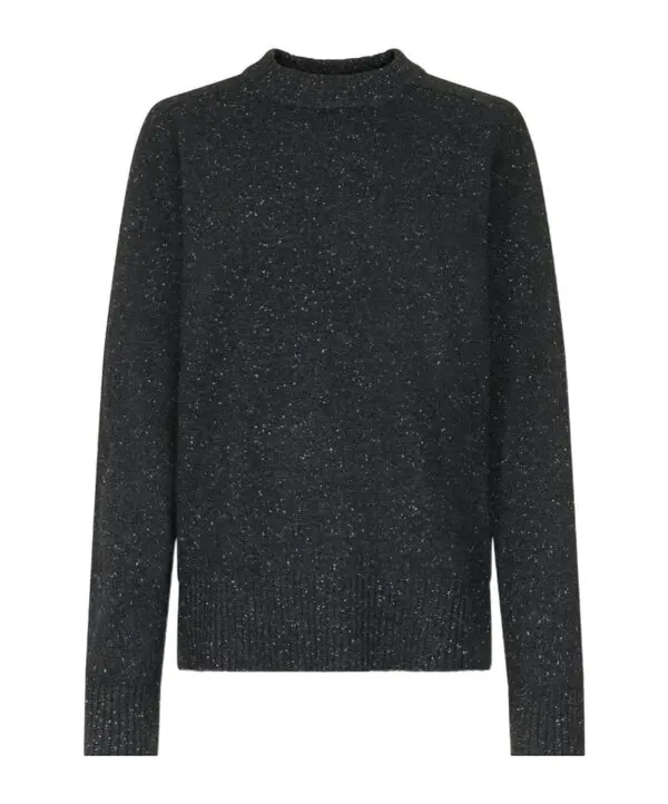 Loulou De Saison Flecked Ribbed-trim Sweater