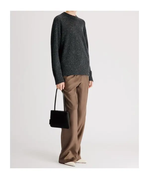 Loulou De Saison Flecked Ribbed-trim Sweater