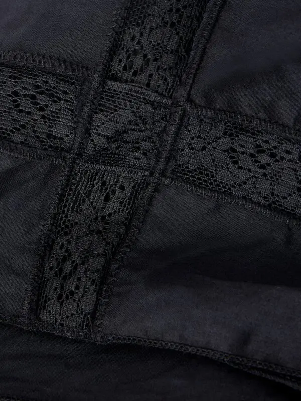 Staud Lace-trimmed Cotton Headscarf