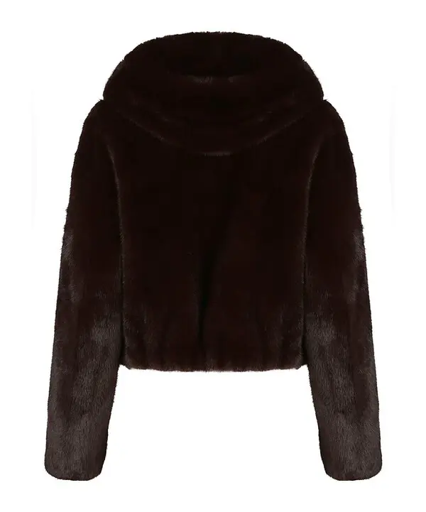 Pinko Faux Fur Hooded Jacket