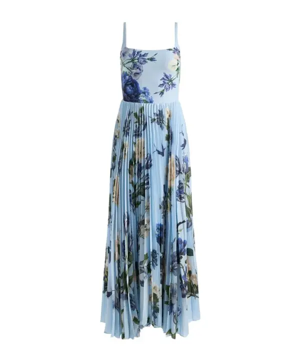 ALICEOLIVIA Carolyn Pleated Maxi Dress