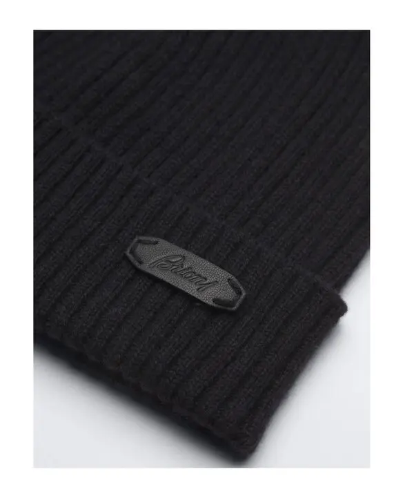 Brioni Logo-patch Beanie Hat