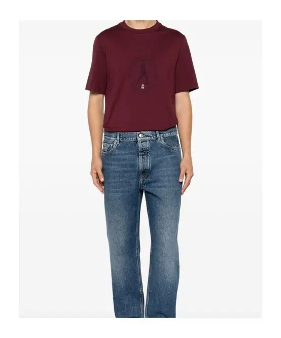 Brunello Cucinelli Logo-print Crew-neck T-shirt
