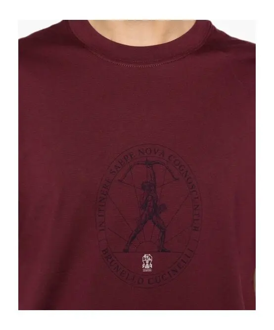 Brunello Cucinelli Logo-print Crew-neck T-shirt