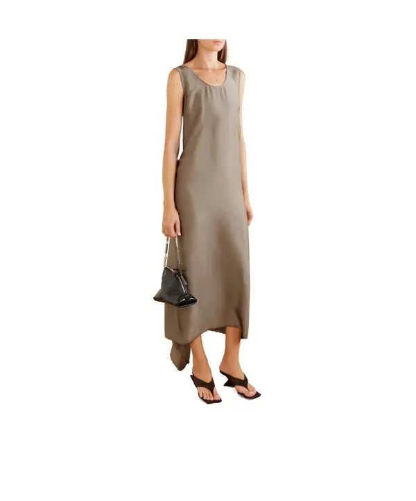 Attico Suede Wedge Thong Sandals