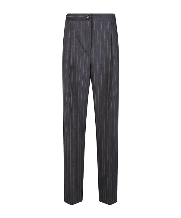 Pinko Button-detail Casual Trousers - Black