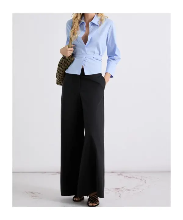 Marella Poplin Shirt With A Cut-out Back